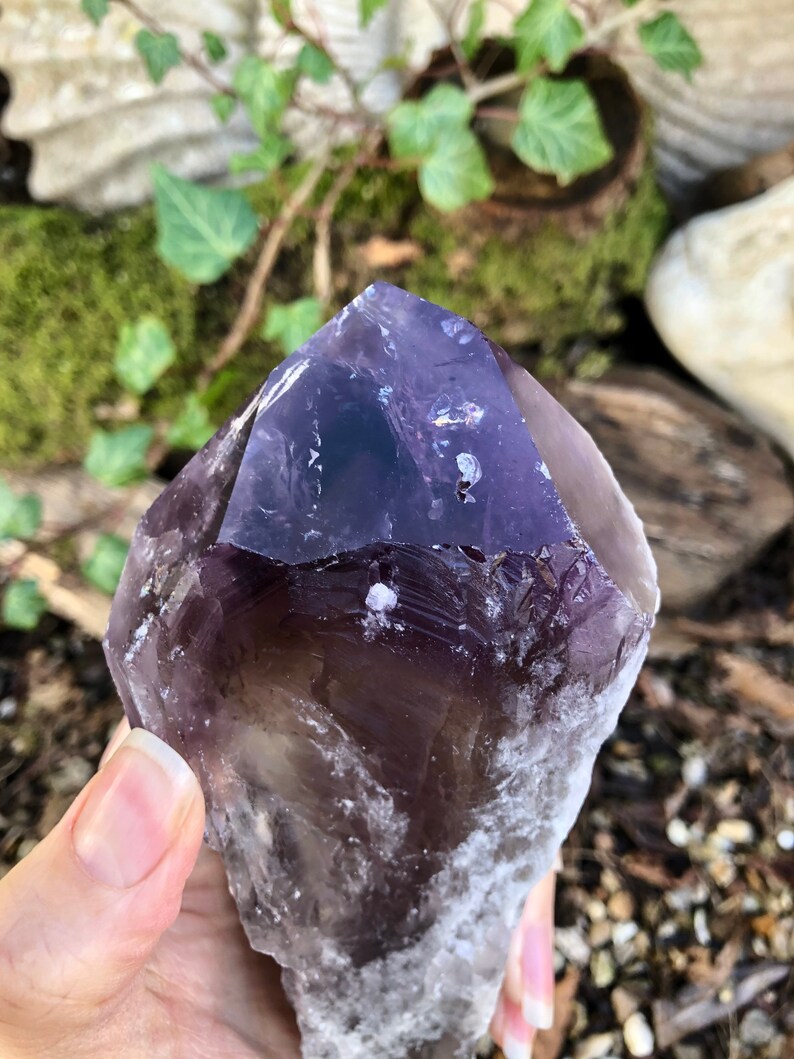 Large Bahia Amethyst Point Elestial Blade Wand 658g Raw - Etsy UK