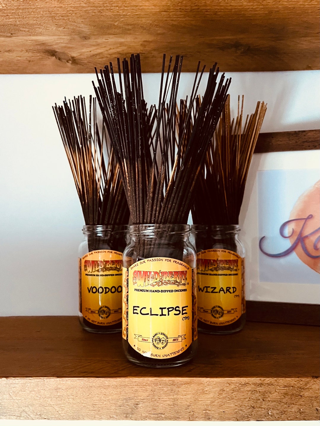 ECLIPSE Wildberry Incense 10 X Luxury Hand Dipped 11 Traditional Sticks ...