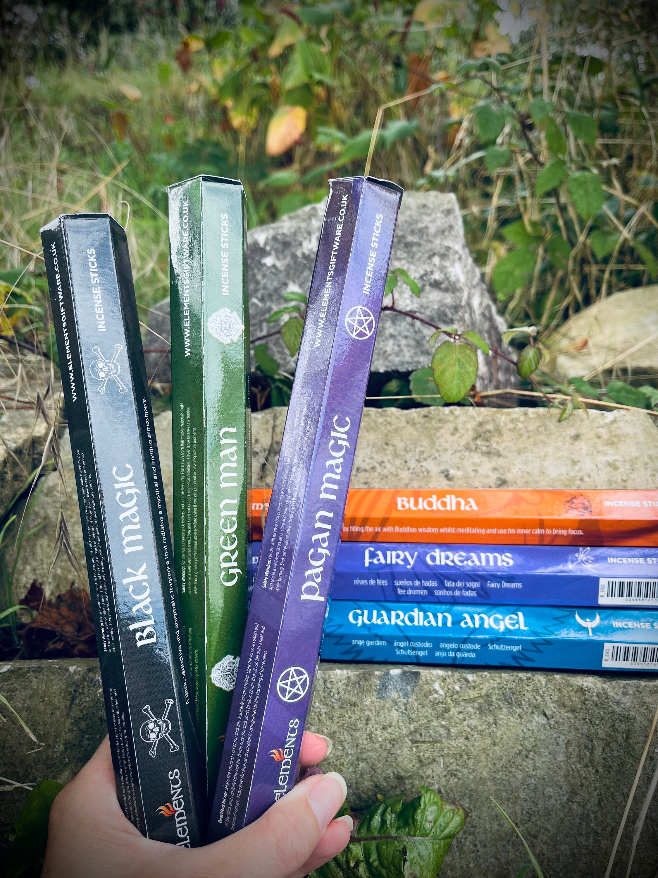 GUARDIAN ANGEL Incense Sticks ELEMENTS Handmade Indian 20 X Sticks ...