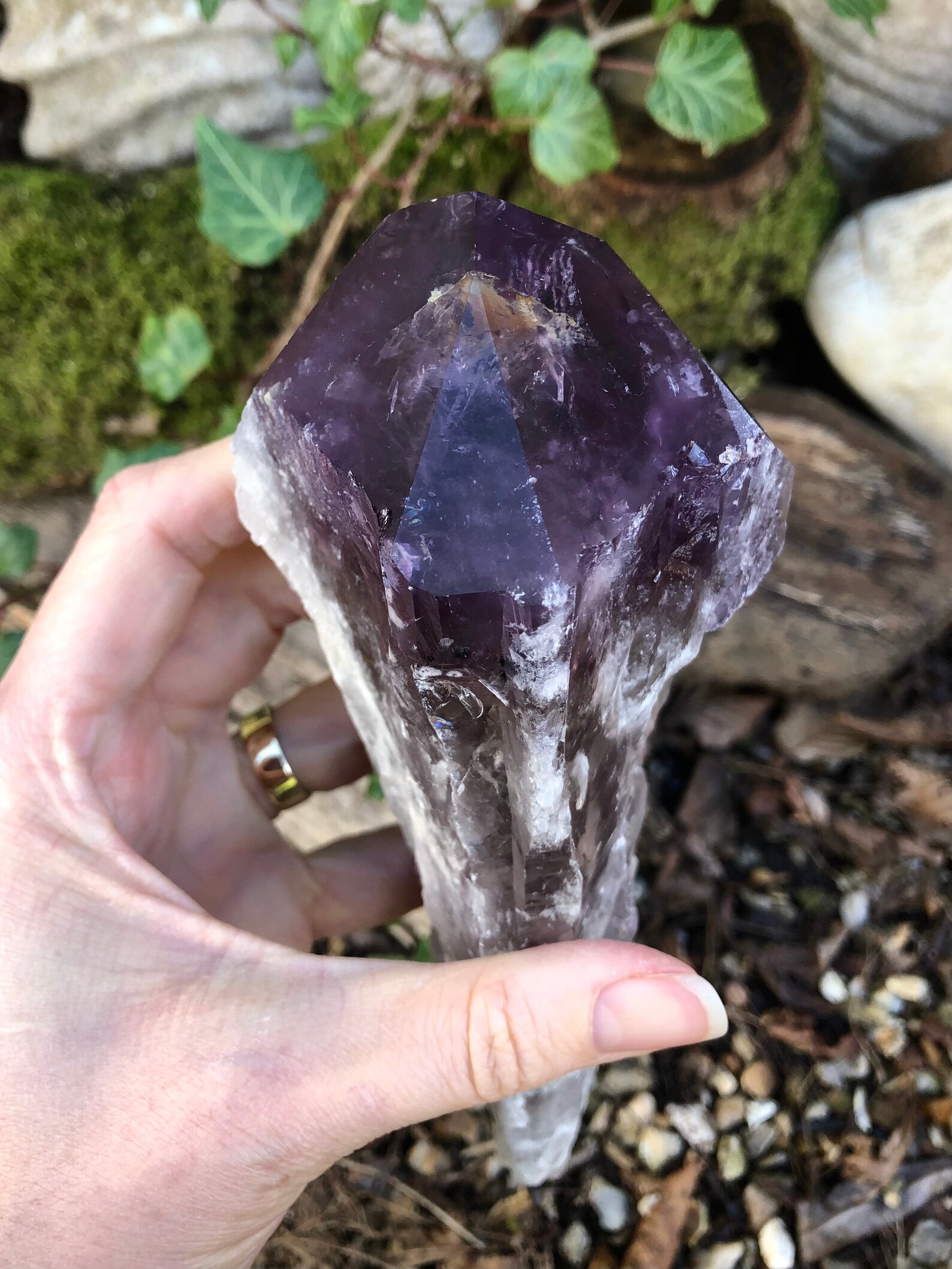 Large Bahia Amethyst Point Elestial Blade Wand 658g Raw - Etsy UK