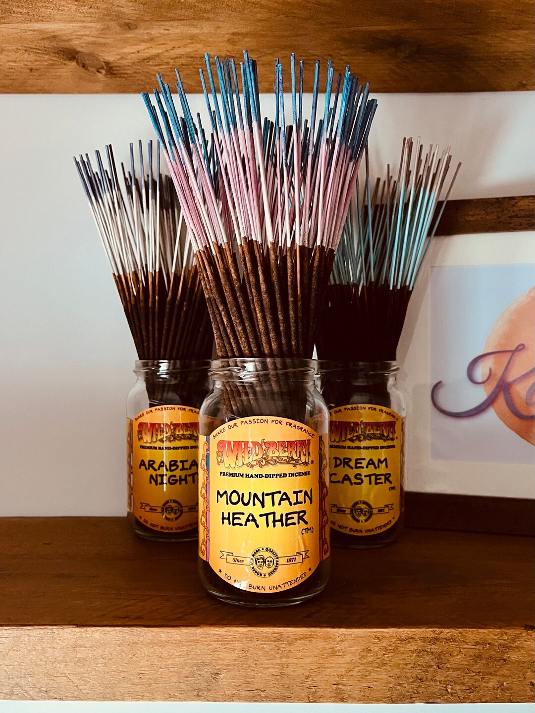 MOUNTAIN HEATHER Wildberry Incense 10 X Luxury Hand Dipped 11 ...