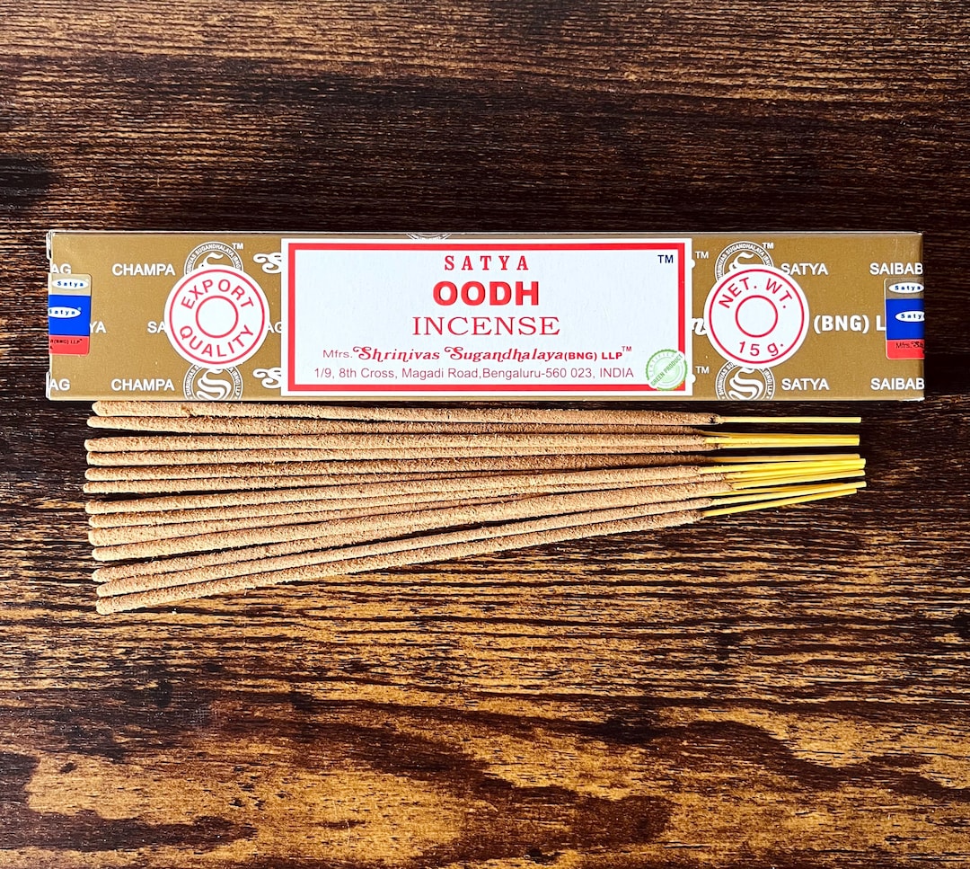 Oodh | Satya Incense Indian Sticks Hand Rolled Smudge Sticks Vegan Friendly - Etsy