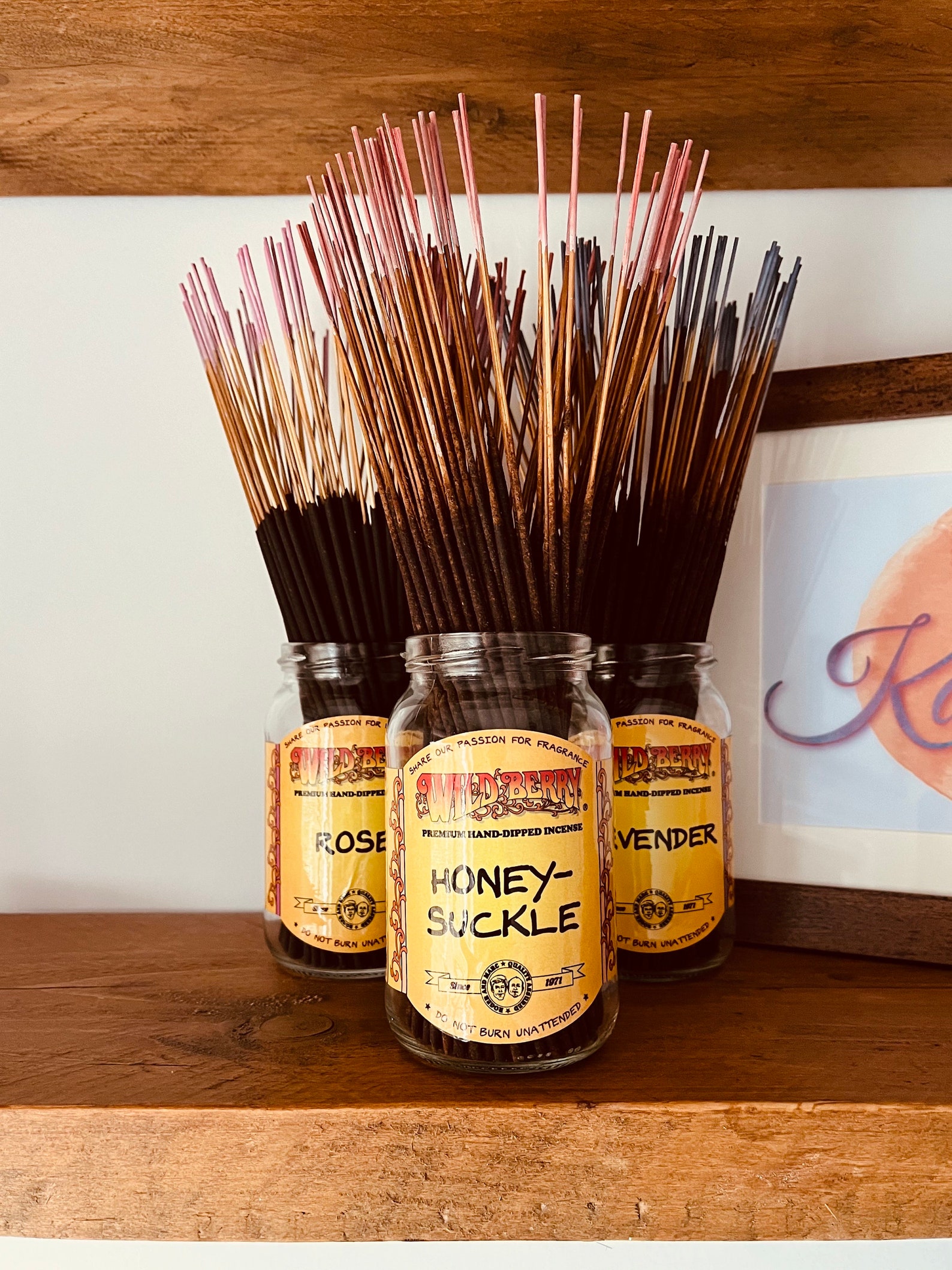 HONEYSUCKLE | Wildberry Incense 10 X Luxury Hand Dipped 11” Traditional ...