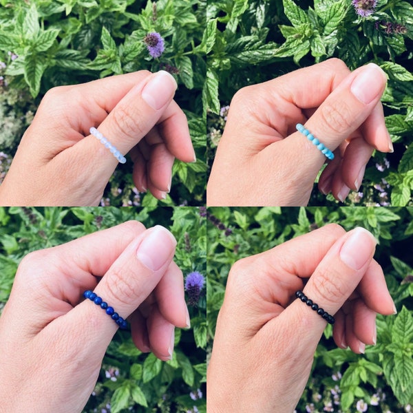 Healing Crystal Ring - Etsy UK