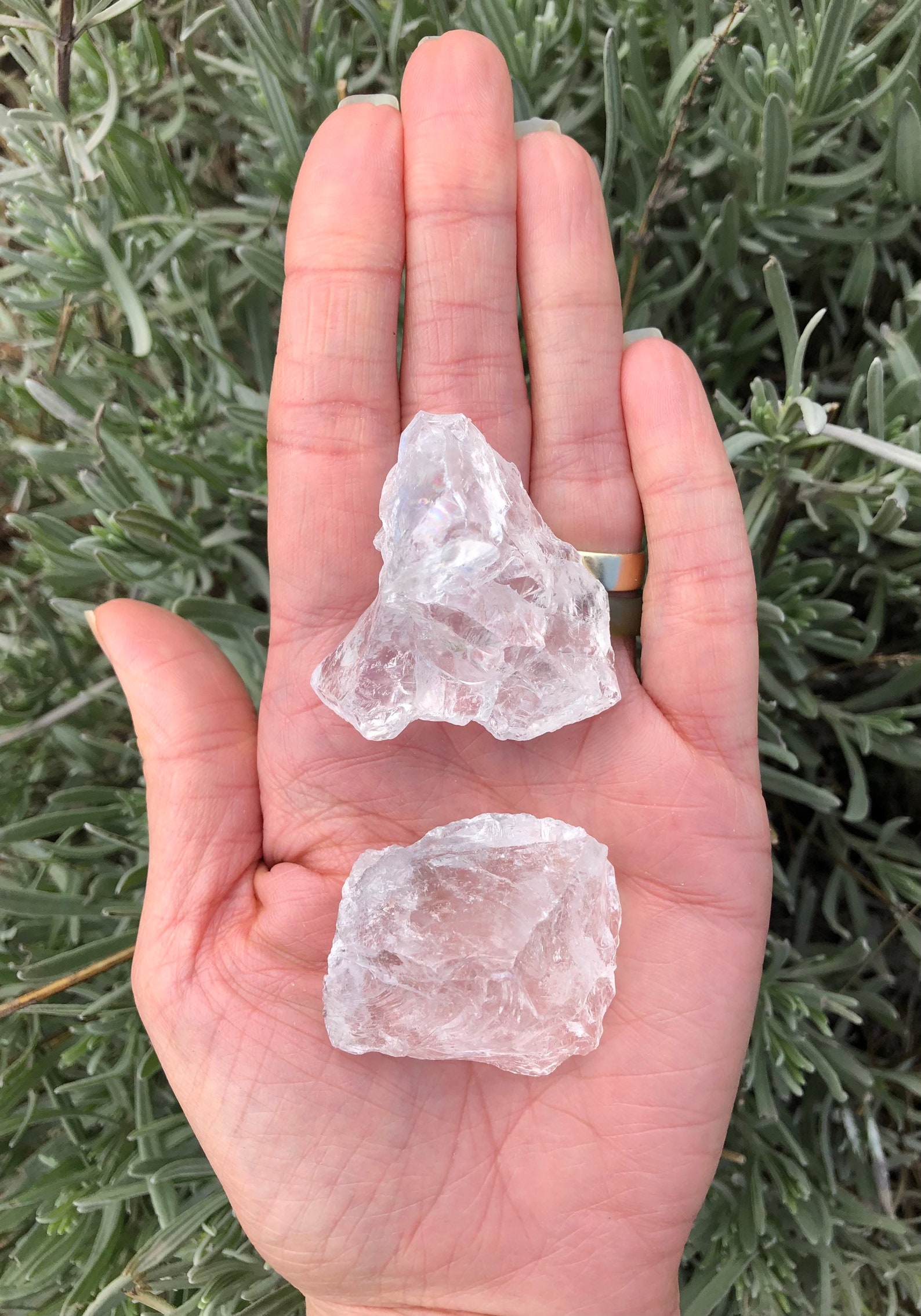 Raw Clear Quartz Crystal Healing Rough Stone Gemstone All 7 | Etsy