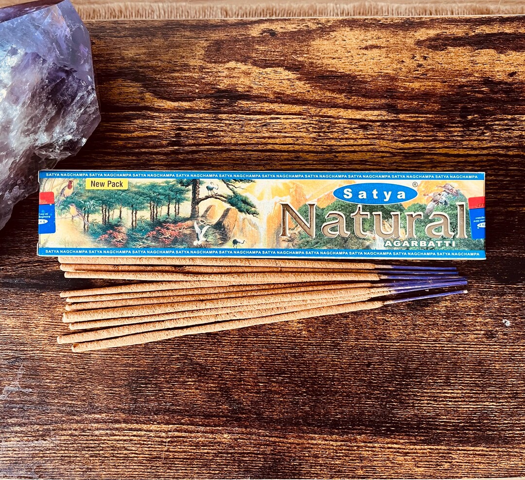 NATURAL AGARBATTI | Satya Incense Indian Sticks Hand Rolled Smudge Sticks Vegan Friendly - Etsy