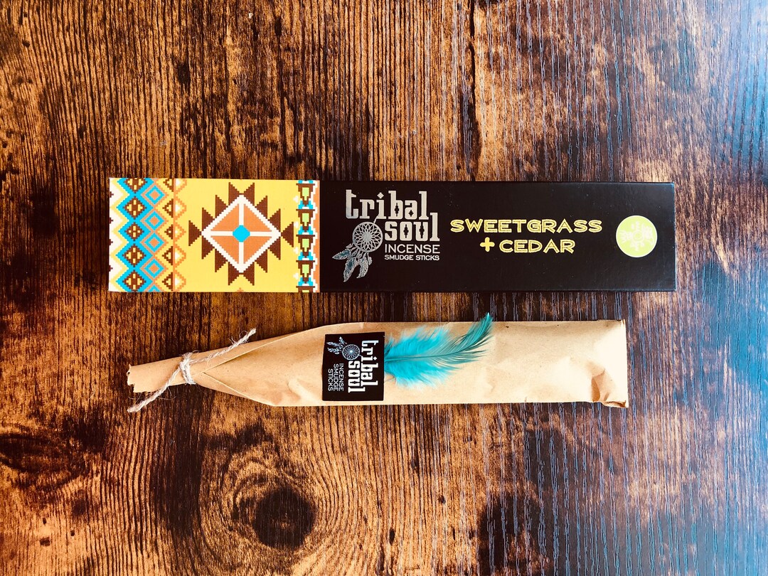 Tribal Soul Incense SWEETGRASS & CEDAR Indian Hand Rolled Incense ...