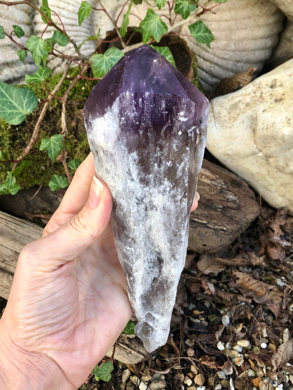 Large Bahia Amethyst Point Elestial Blade Wand 658g Raw - Etsy UK
