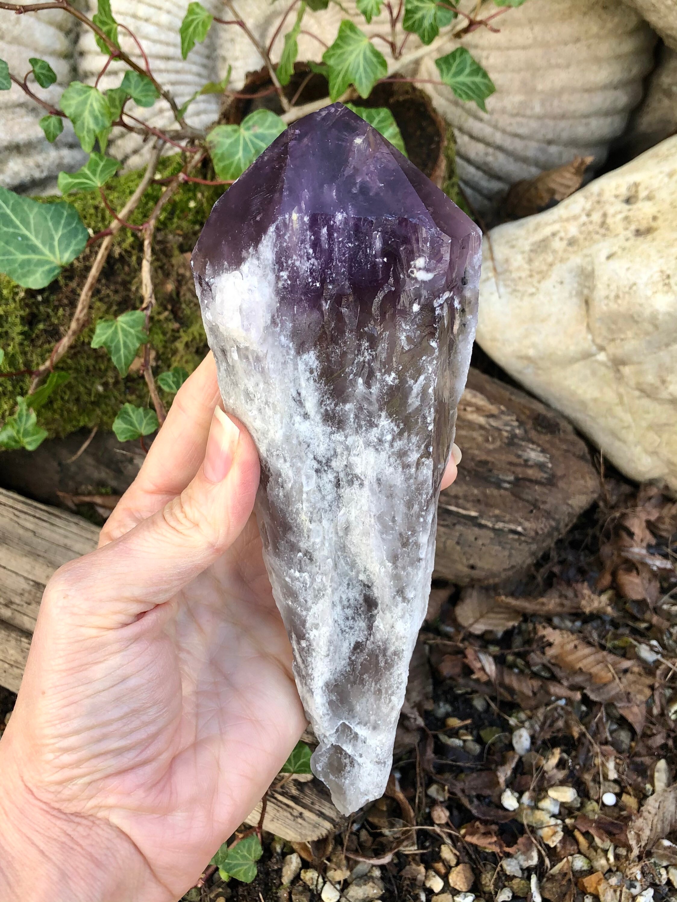 Large Bahia Amethyst Point Elestial Blade Wand 658g Raw - Etsy UK