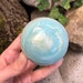 Large Caribbean Calcite Sphere 69mm Crystal Calcite Gemstone Healing ...
