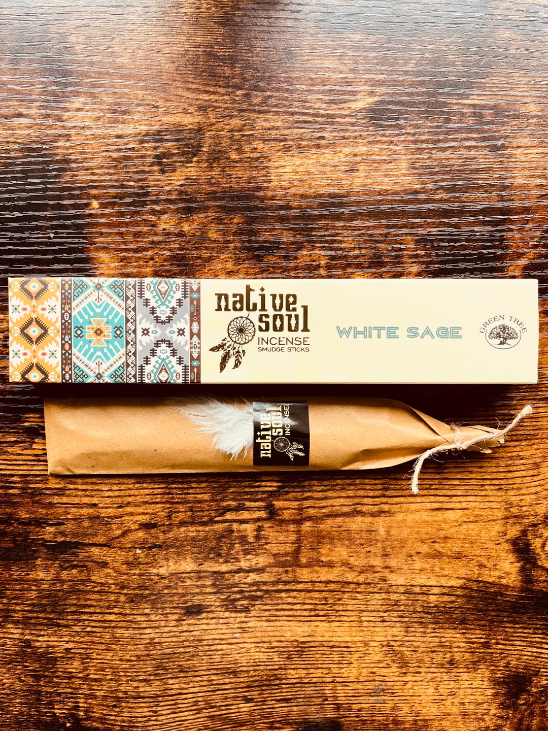 WHITE SAGE Native Soul Incense Indian Hand Rolled Incense Smudge Sticks ...