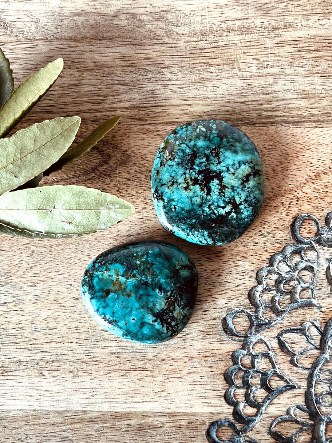 Turquoise Tumblestone Crystal Worry Stone Jasper Healing Gemstone ...