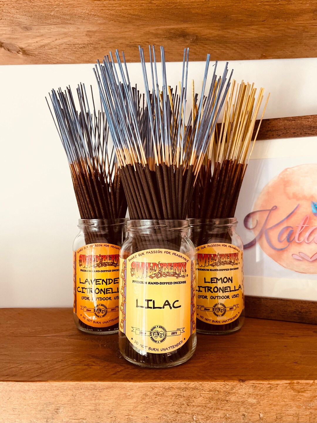 LILAC Wildberry Incense 10 X Luxury Hand Dipped 11 Traditional Sticks ...