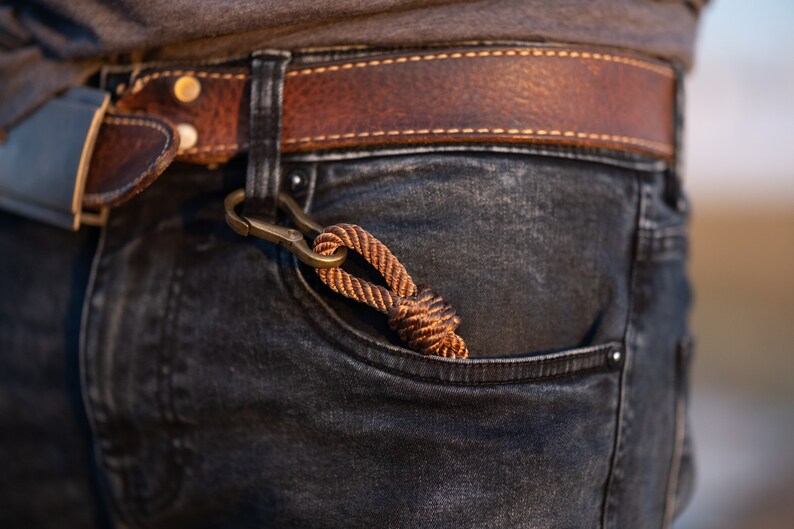 Classic Keychains with Brass Hardware - Etsy