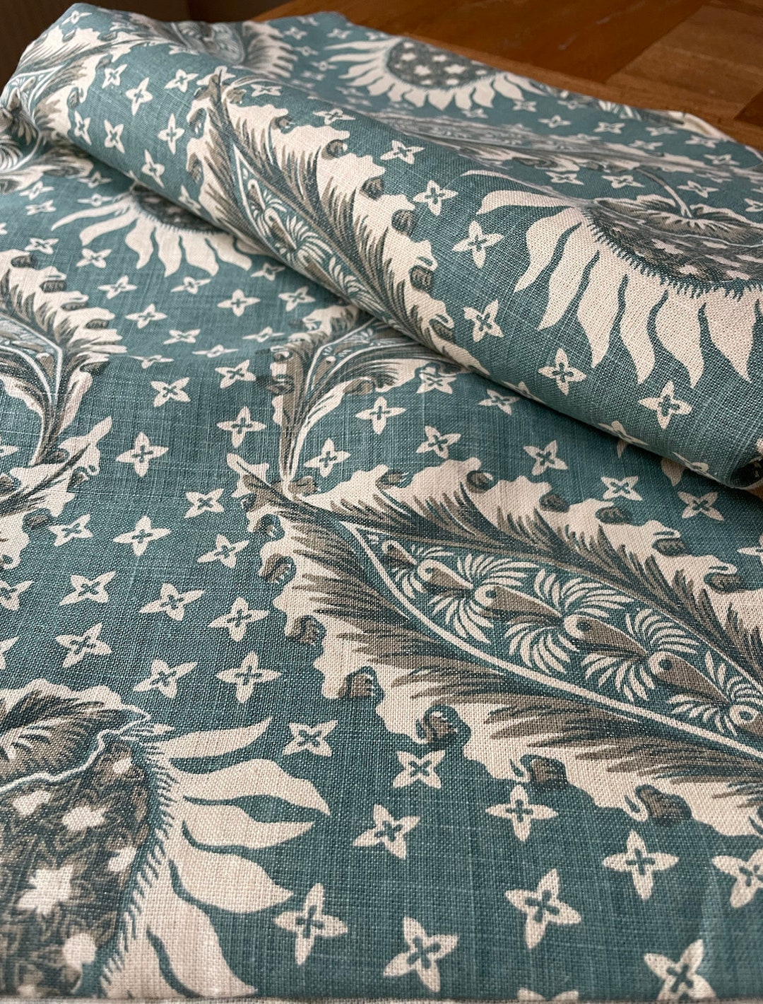 Jasper, Michael Smith, REMY, Col. TEAL 137cm Wide 54 X 50cm Long 19.6 ...