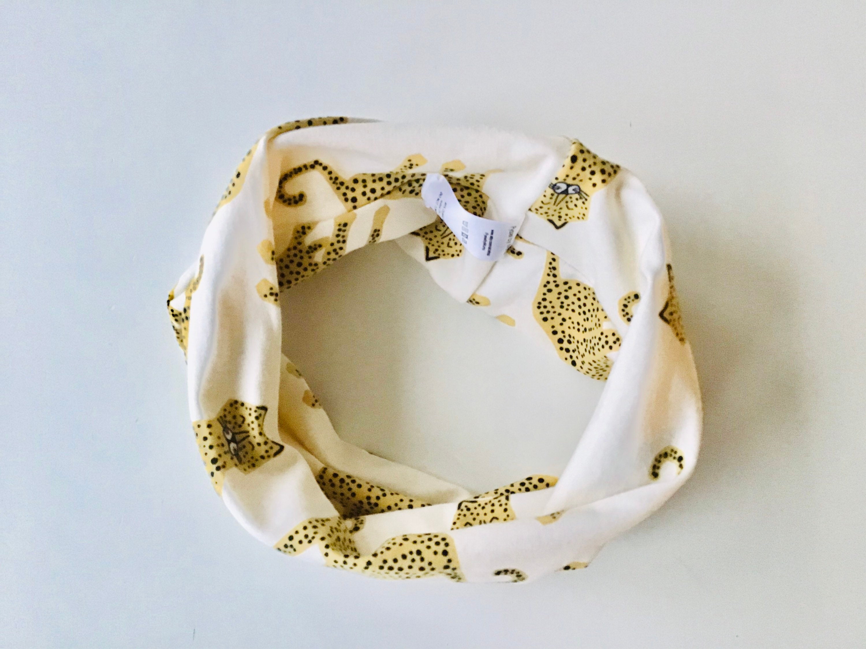 Organic Cotton white Leopard print snoods, Adult snood, Mama snood ...