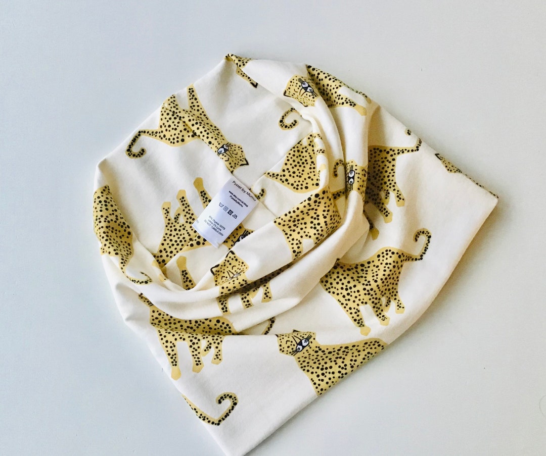 Organic Cotton white Leopard print snoods, Adult snood, Mama snood ...