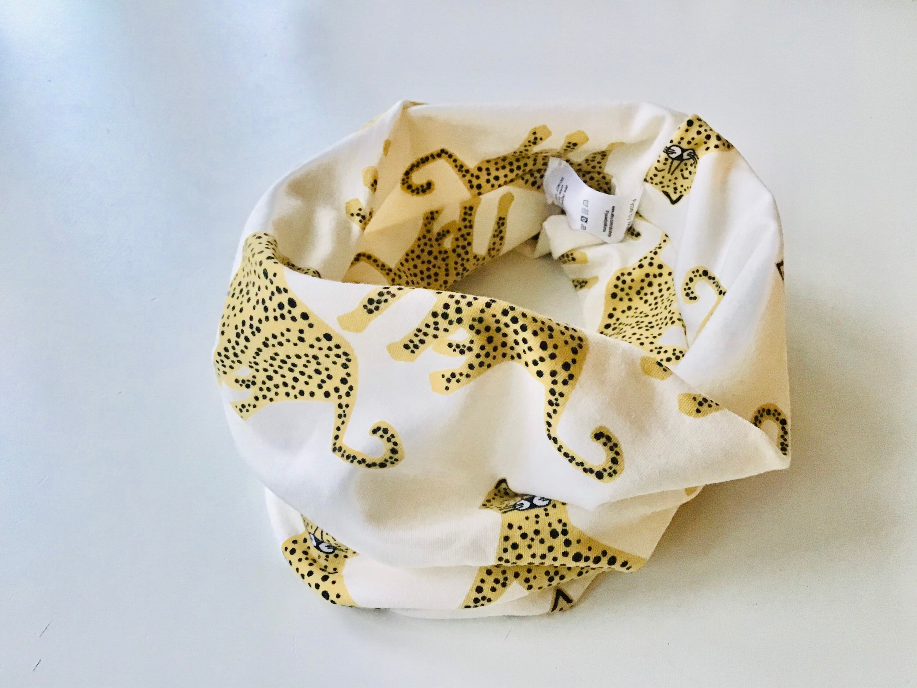 Organic Cotton white Leopard print snoods, Adult snood, Mama snood ...