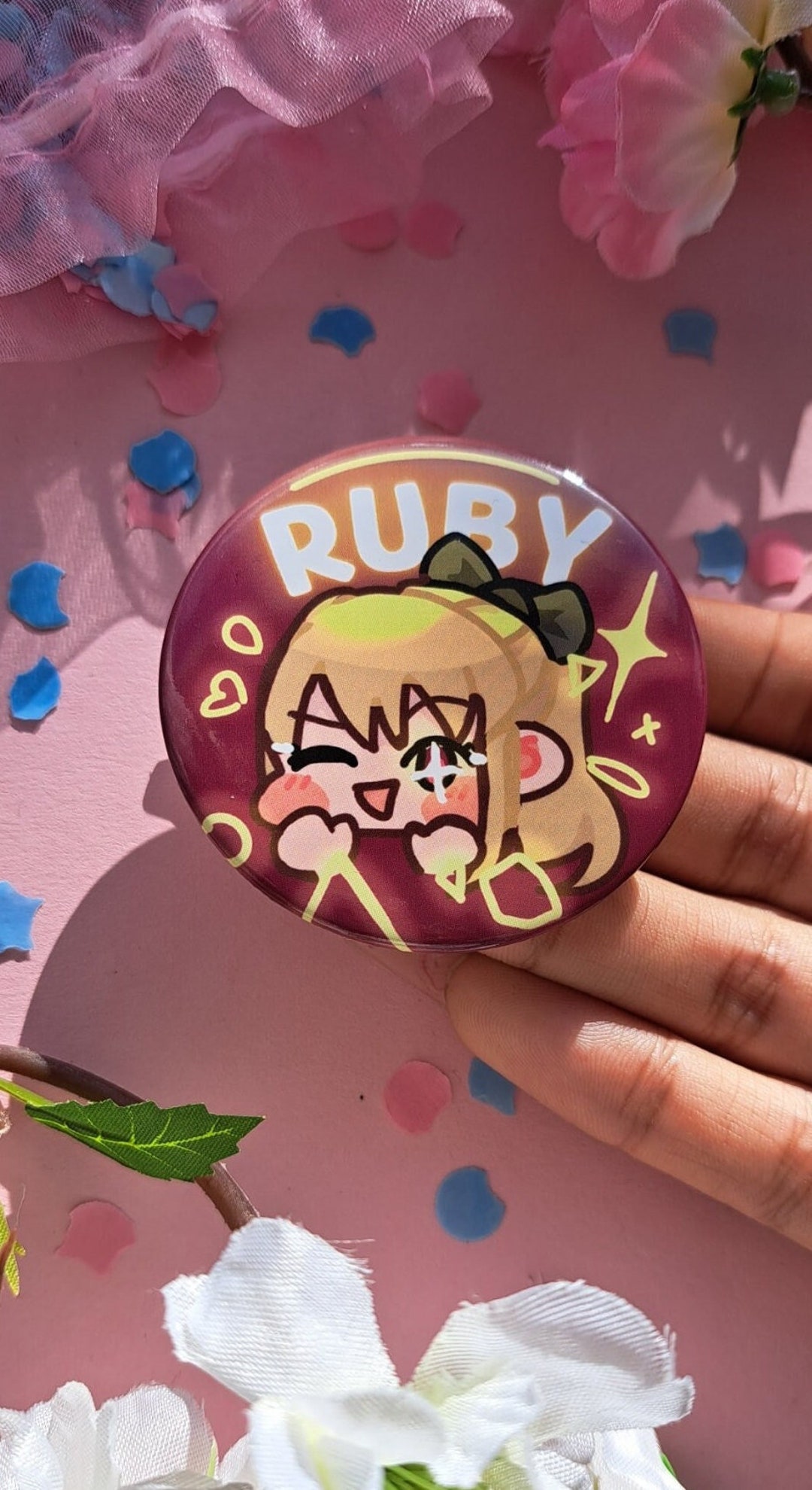 Chibi Anime Character - Idol - Button - Etsy