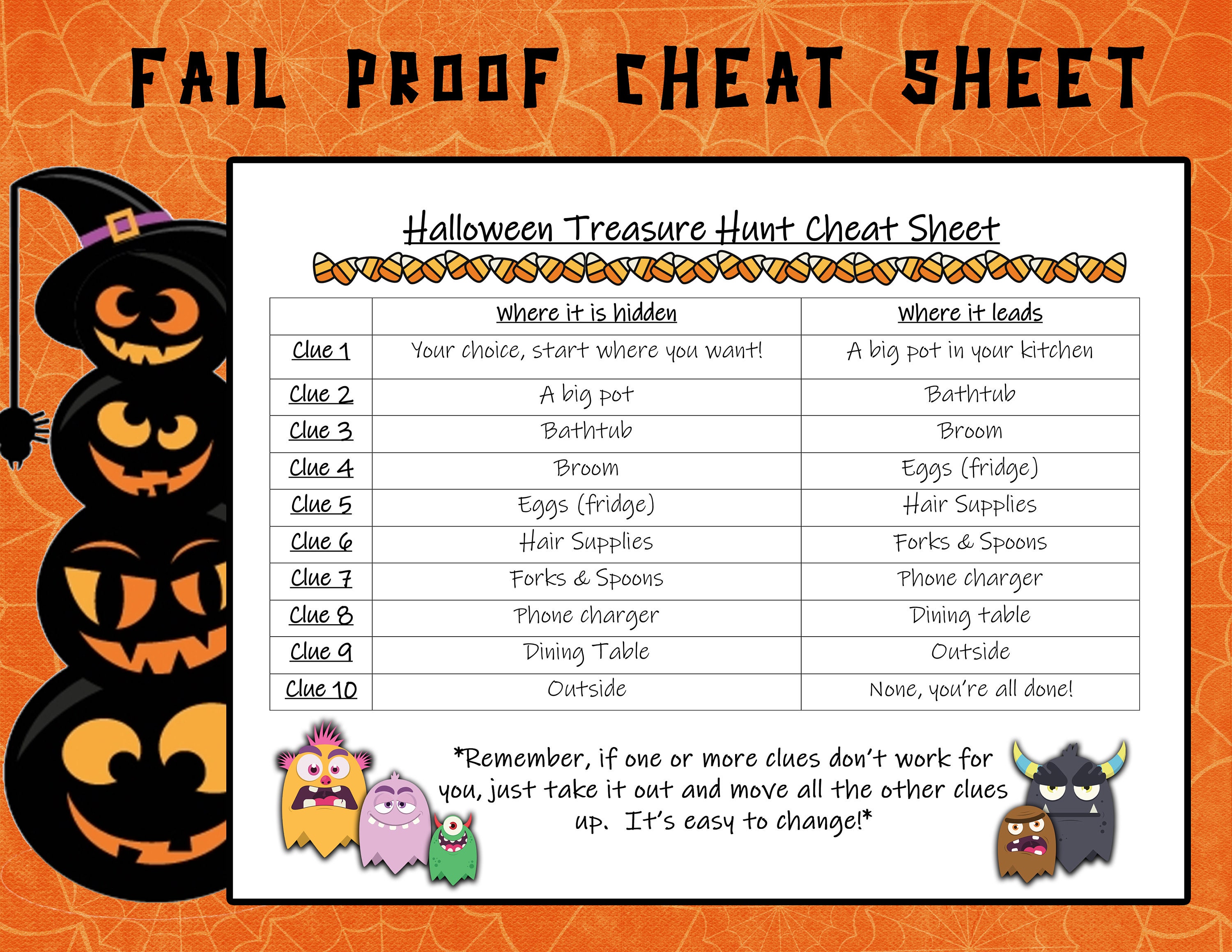 Halloween Scavenger Hunt DIGITAL DOWNLOAD - Etsy