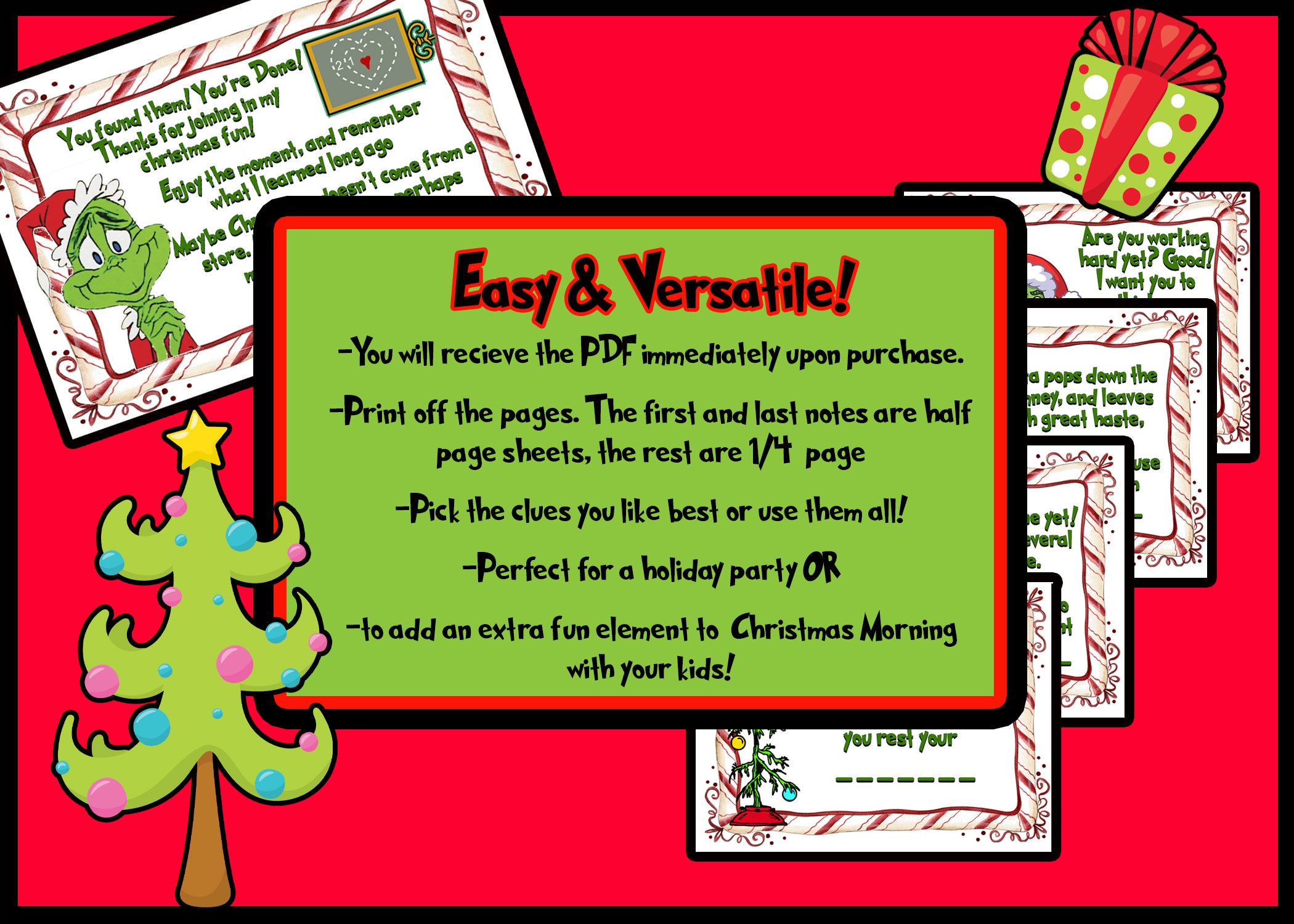 Christmas Scavenger Hunt - Perfect for a Holiday Party or Christmas ...