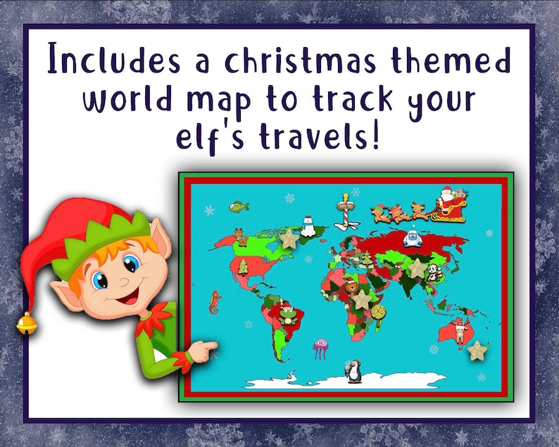 Elf Around the World Kit - 25 Days, Prepped for YOU! *PRINTABLE* - Etsy