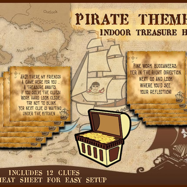 Pirate Treasure Hunt - Etsy