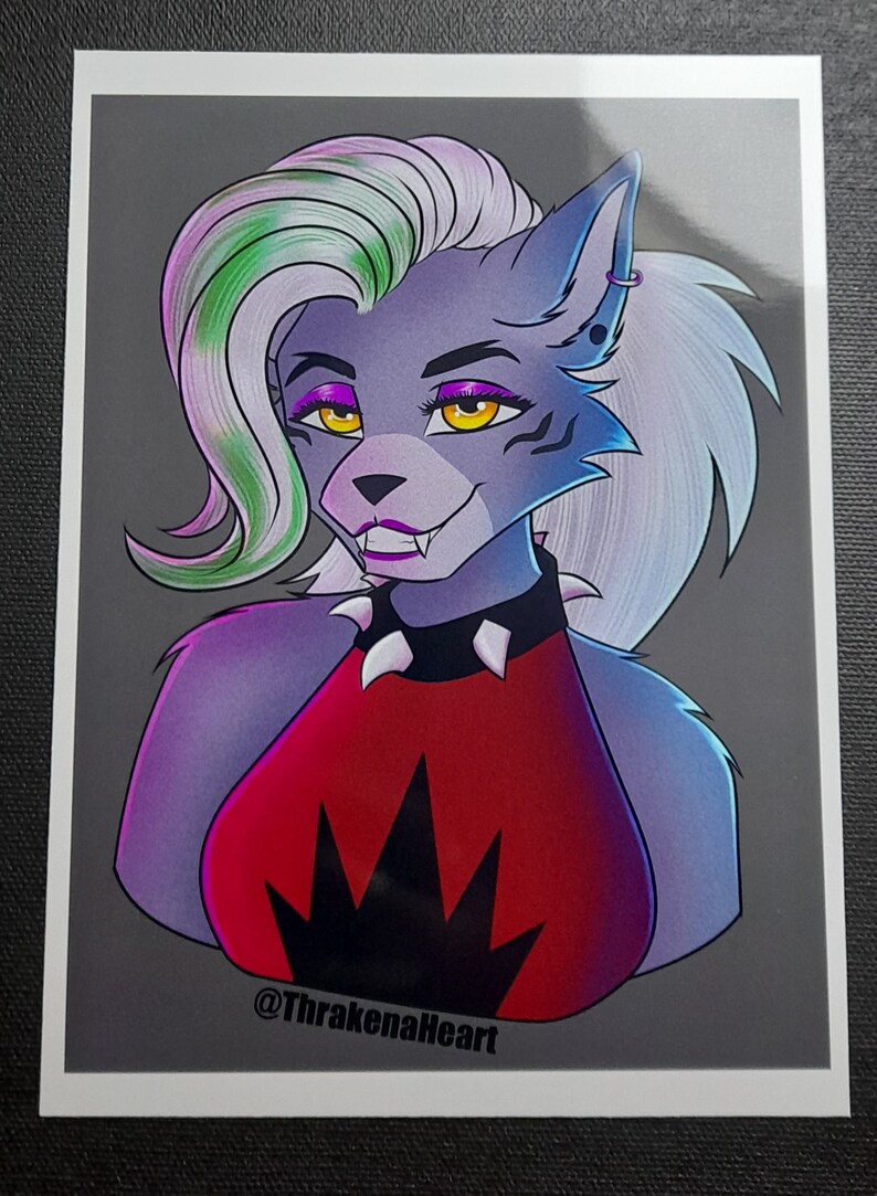 FNAF Glamrock Roxanne Wolf Physical Print - Etsy