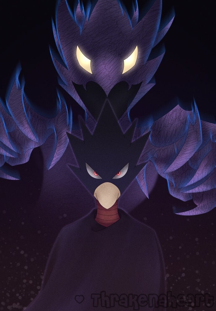 BNHA Tokoyami Fumikage Digital Print - Etsy