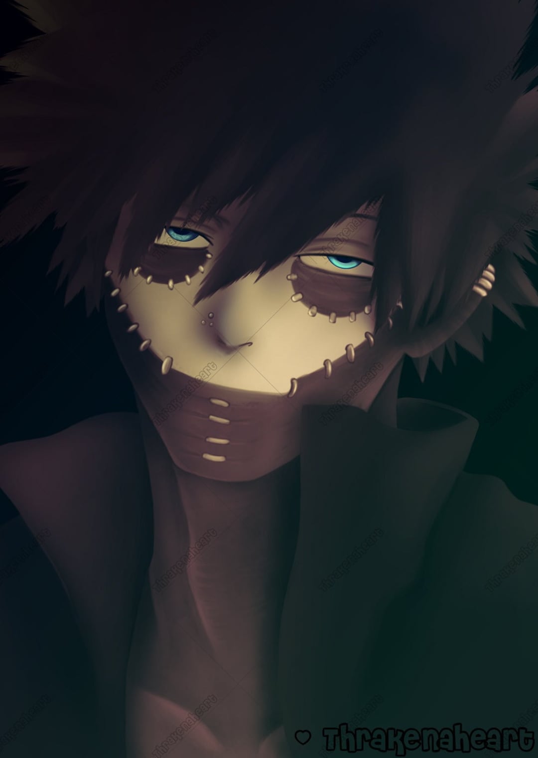 BNHA Dabi Portrait digital Print - Etsy