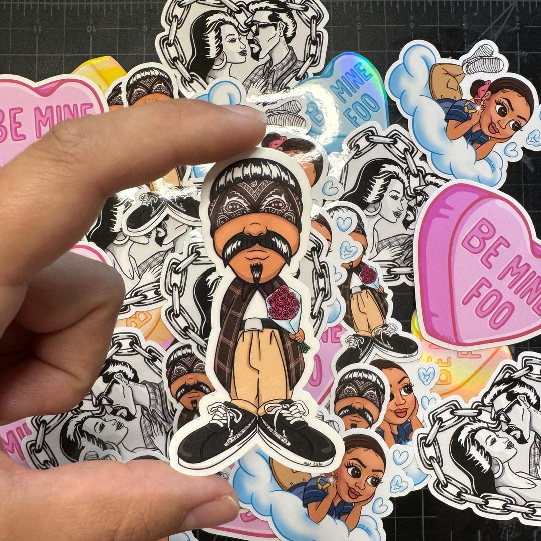 Cholo Bouquet 3" Sticker #26 - Etsy