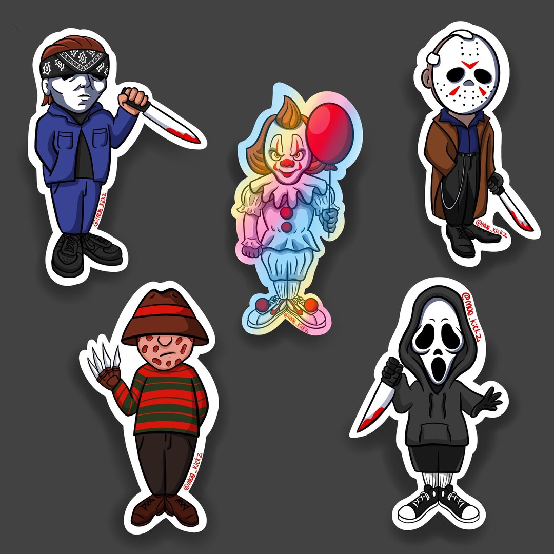 Scary Movie Sticker Pack - Etsy