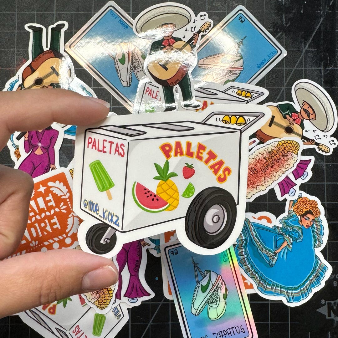Paleta Cart 3" Sticker #18 - Etsy