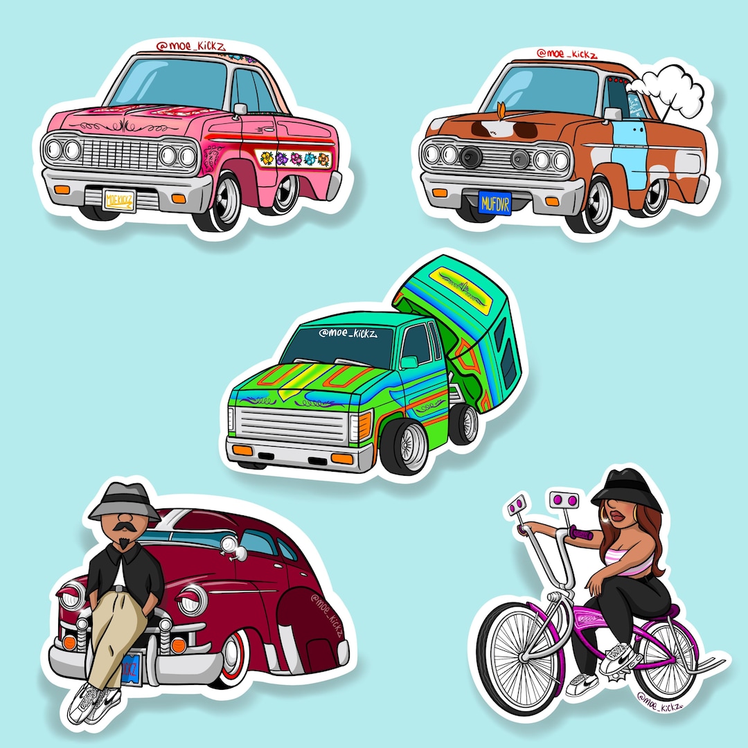 Lowrider Sticker Pack Etsy