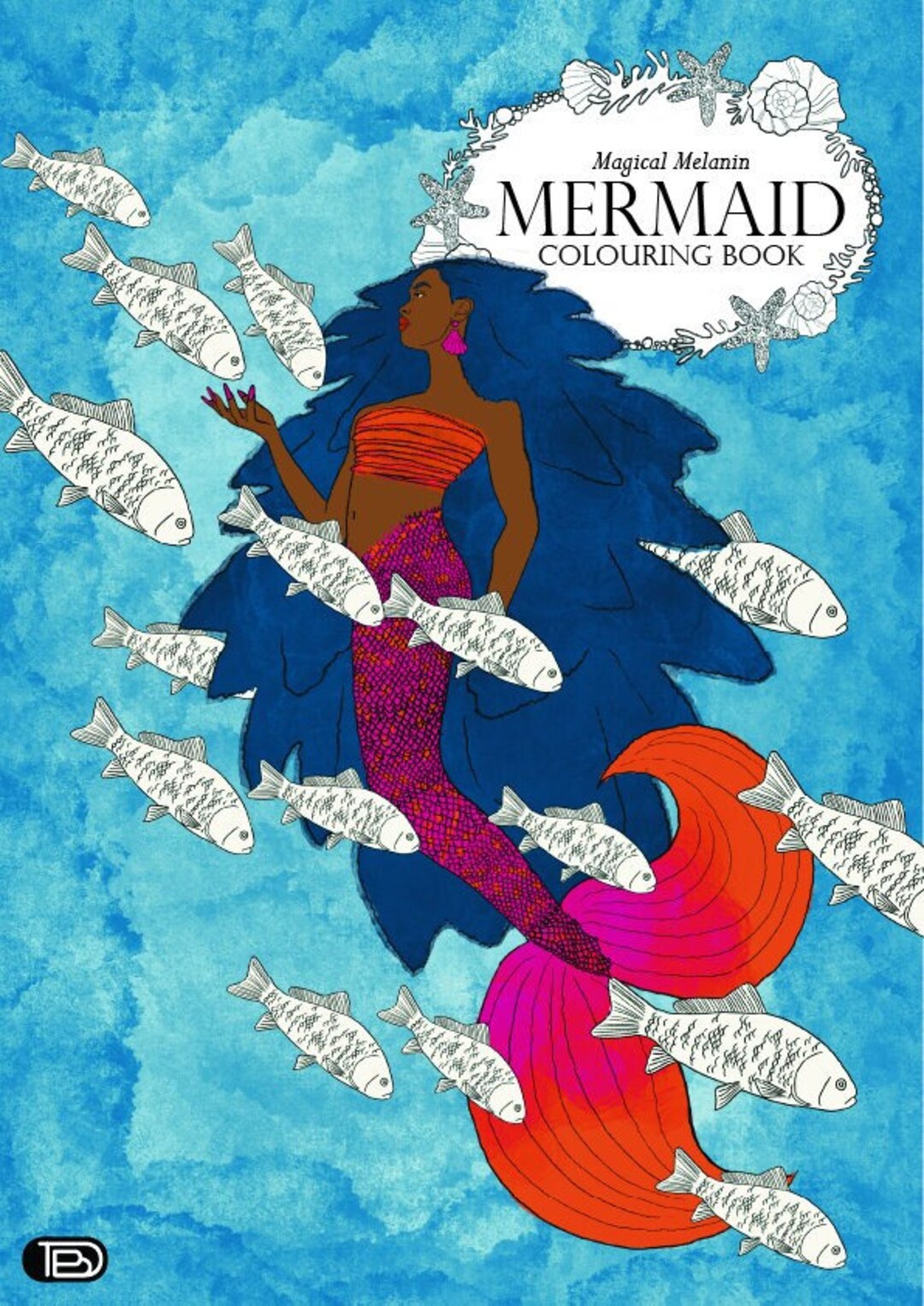 Melanin Mermaids Coloring Book: Celebrate Diversity With Beautiful ...