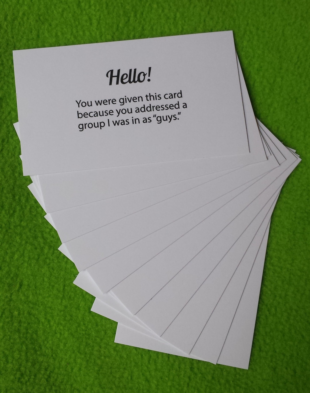 The Change Card, Gender-equity Message, Pack of 10 - Etsy