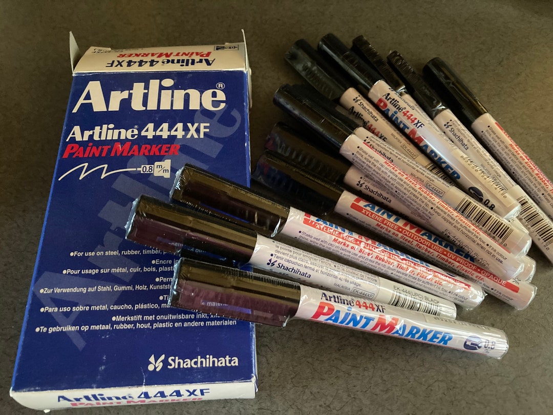 1 Black Artline 444 XF Paint Marker, Permanent Marker, Fine Tip 0.8 Mm ...