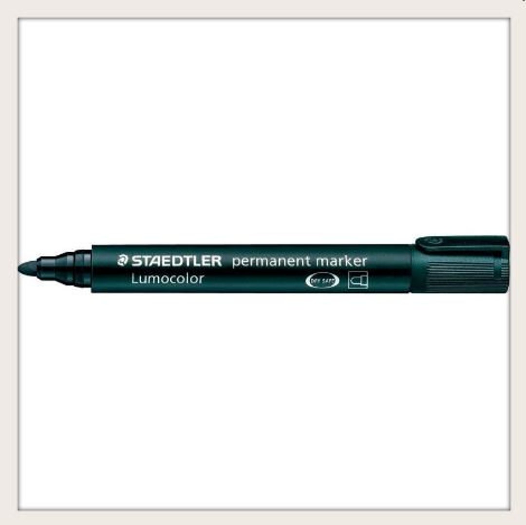 1 Black Glass Marking Pen, Resists Water, Fine Point - Etsy