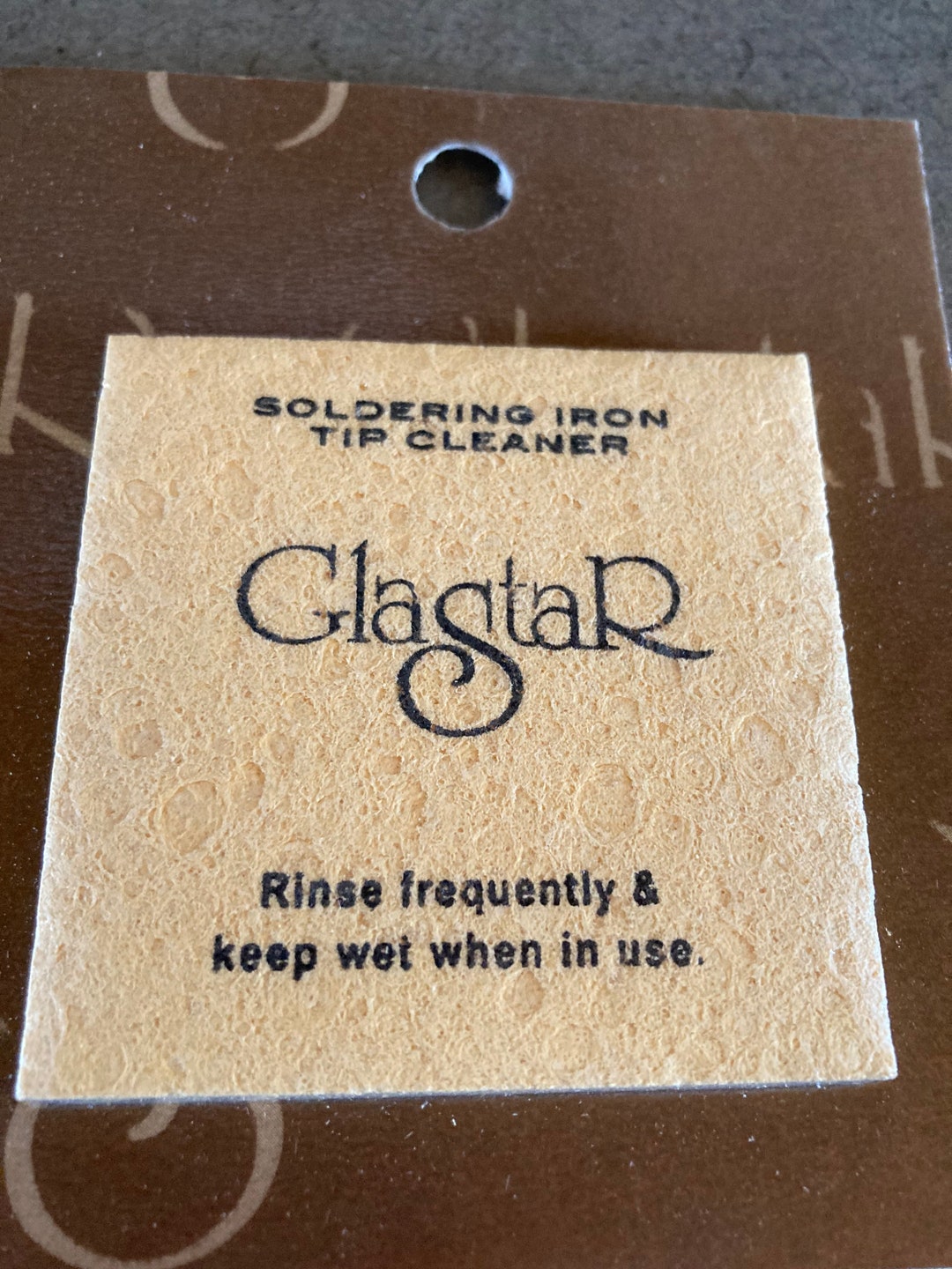 Glastar Soldering Iron Tip Cleaner, SPONGE ONLY, Soldering Iron Tip ...