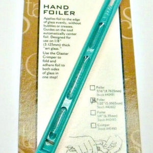 Glastar Hand Foiler Tool for Stained Glass Sizes 1/4 & | Etsy UK