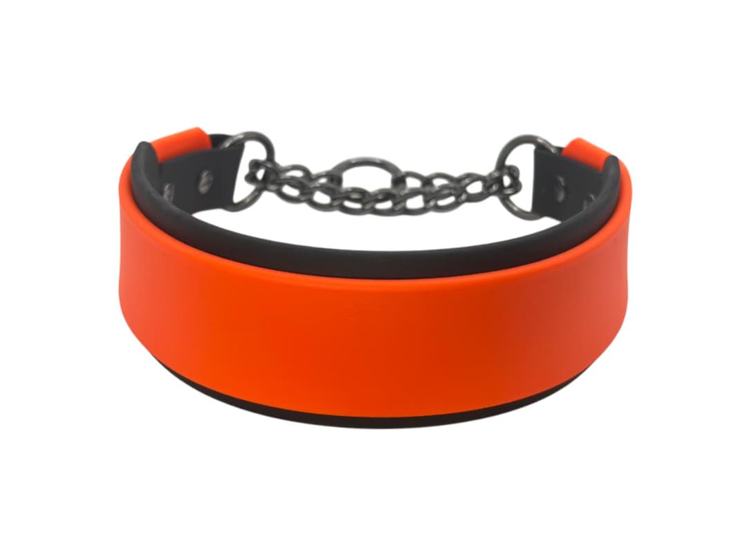 2 Inch Double Layered Biothane Chain Martingale | Two Toned | Half ...