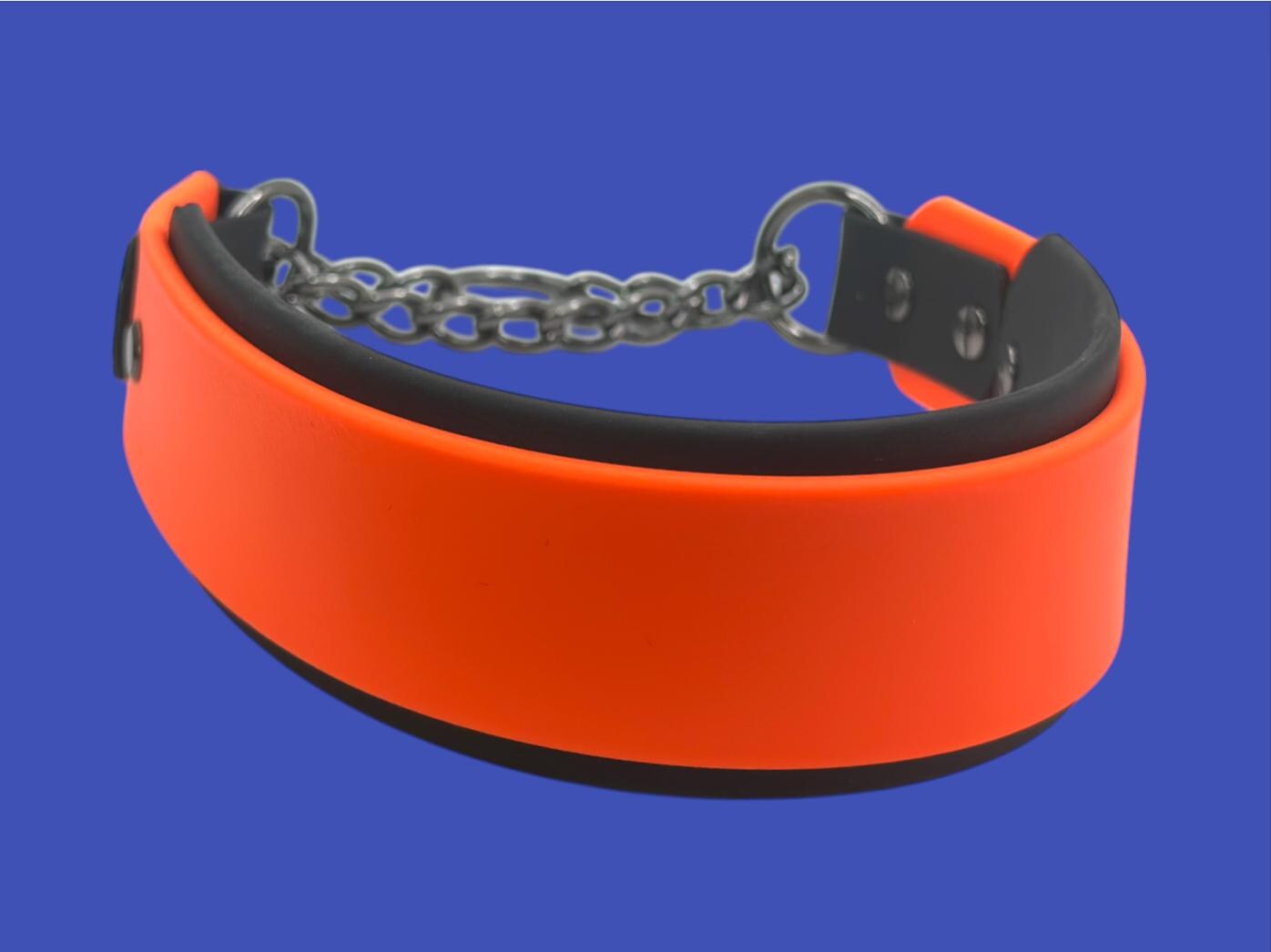 2 Inch Double Layered Biothane Chain Martingale | Two Toned | Half ...