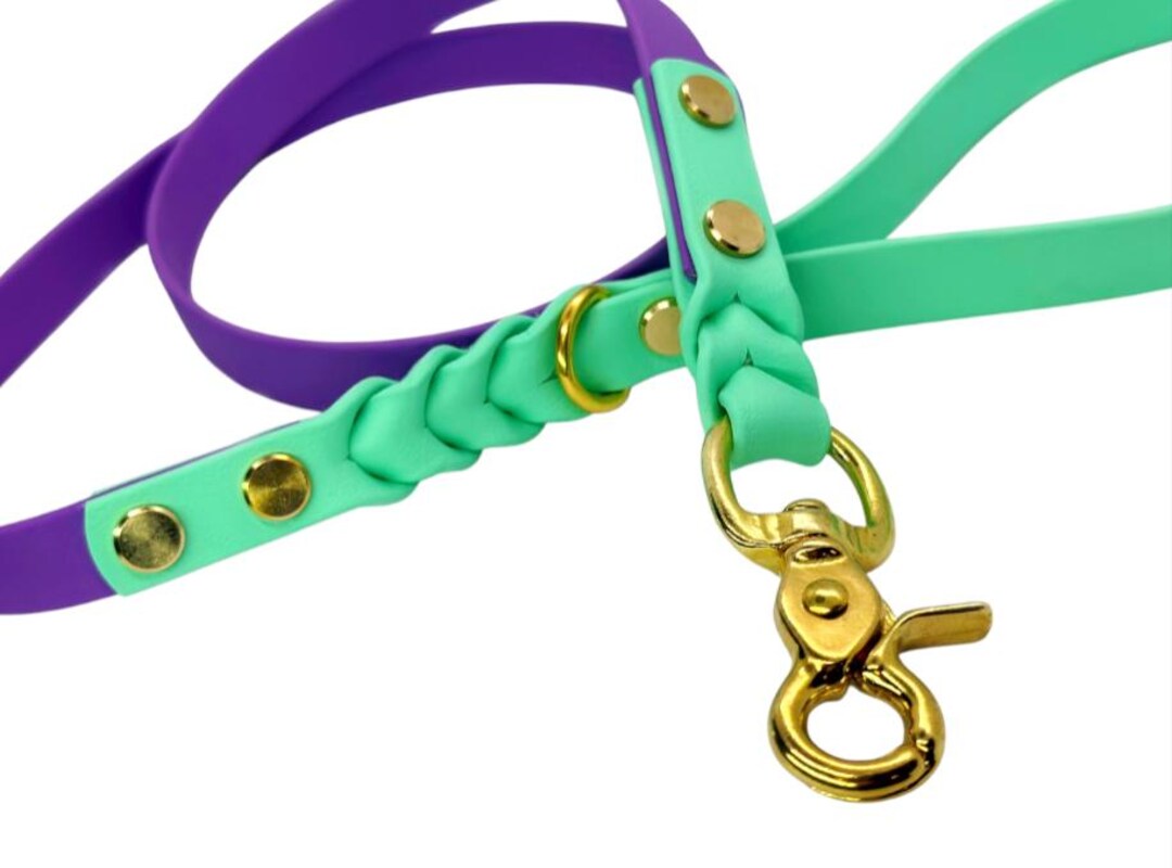 Braided Biothane Leash | 5/8 Inch | Two Toned | Waterproof | Durable ...