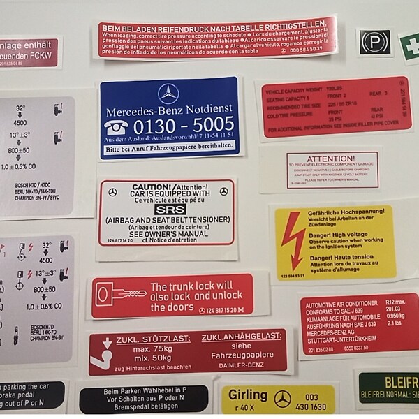 Engine Bay Stickers - Etsy