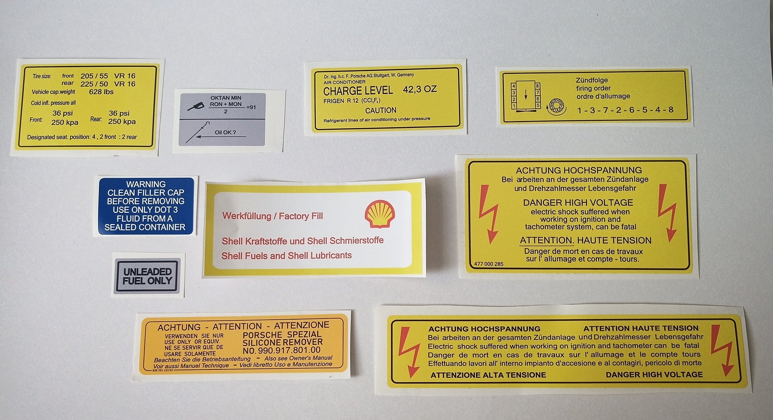 Porsche 928 Pegatinas Calcomanías Restaurar Bahía Del Motor - Etsy