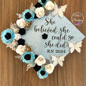 Graduation Cap Topper - Custom Personalized Nurse Graduation Cap - Etsy