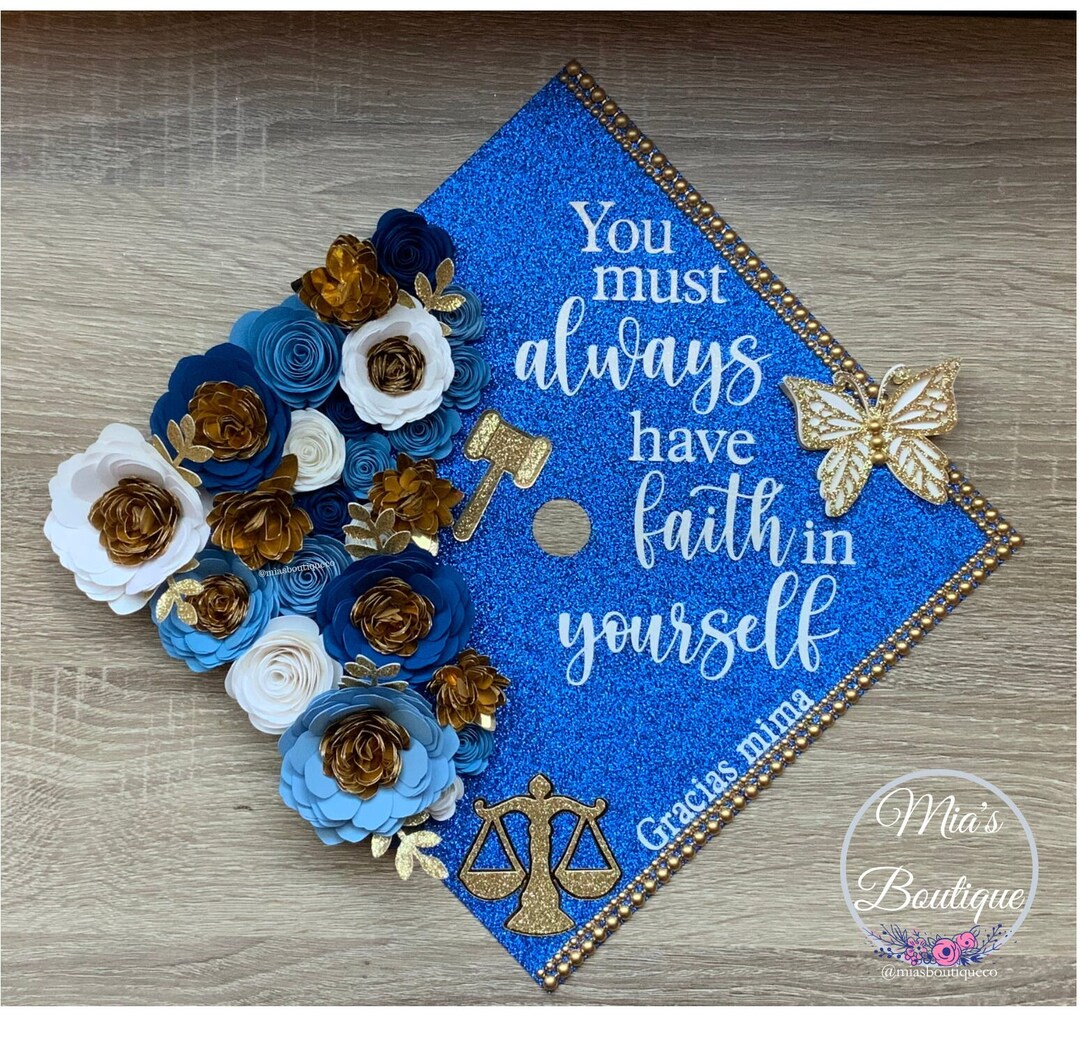 Graduation Cap Topper Law School - Personalized Grad Cap - Etsy