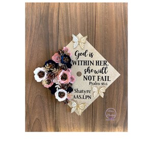 Personalized Nursing Graduation Cap Topper Heart Stethoscope Graduation ...