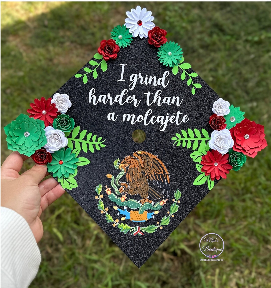 Graduation Cap Topper Mexican - Personalized Mexico Graduation Cap ...