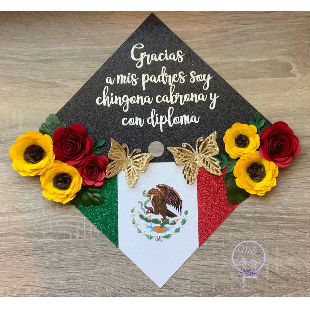Custom Mexico Graduation Cap Topper Personalized Mexican Graduation Cap ...